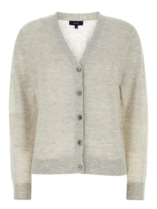 Soeur Gianna Buttoned Cardigan - White