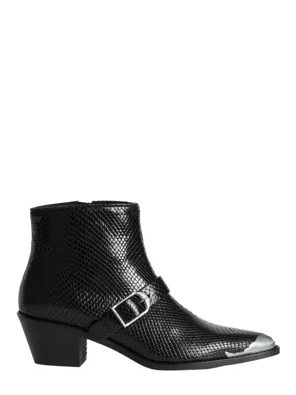 Zadig&Voltaire Buckle Detail Ankle Boots - Black