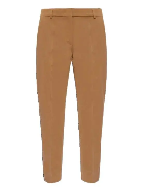 Max Mara Mid-rise Slim-fit Trousers - Brown