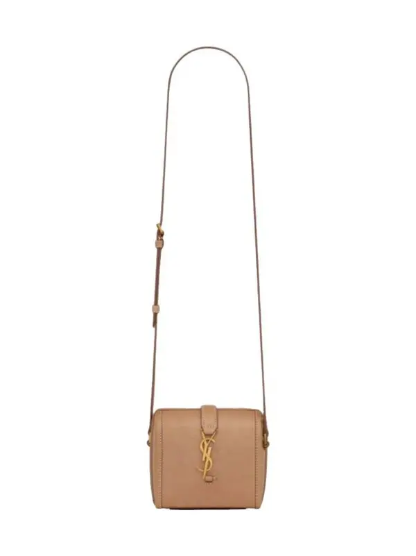 Saint Laurent Vintage Vegetable-tanned Leather Mini Box Bag - Pink