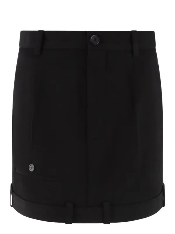 Balenciaga Deconstructed Mini Skirt - Black