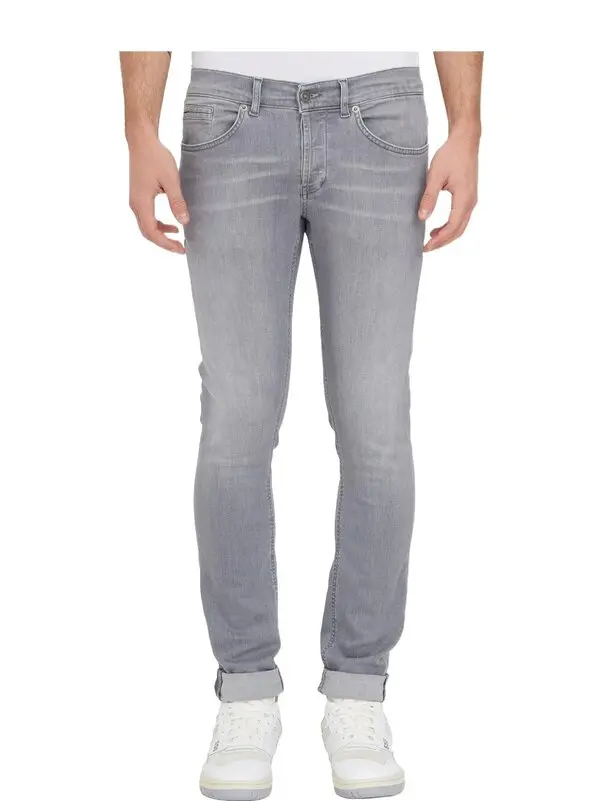 DONDUP Belt Ring Denim Trousers - Gray