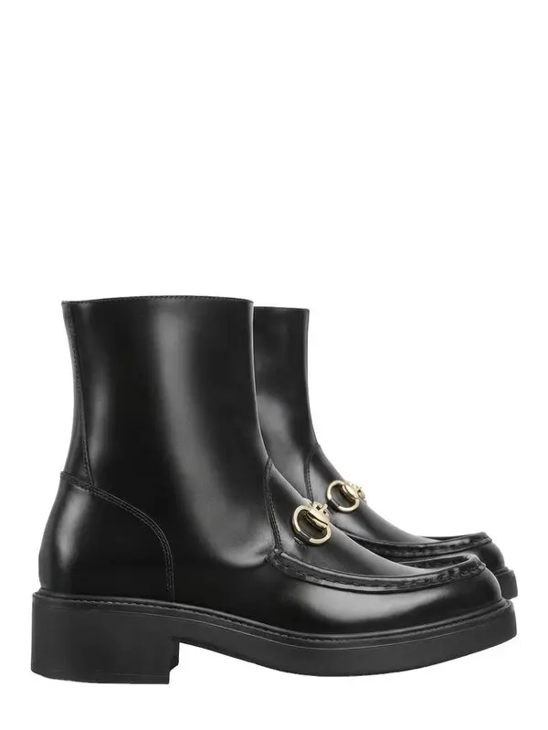 Gucci Horsebit Ankle Boots - Black