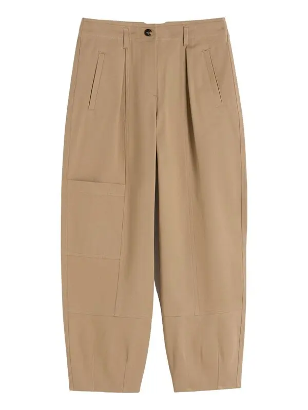Max Mara Pleated High-waisted Trousers - Sand-colored