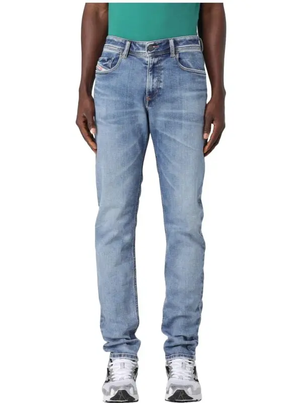 DIESEL® 1979 Sleenker Skinny Jeans With Logo Patch - Blue