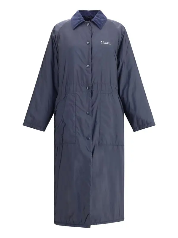 Prada Lightweight Re-nylon Raincoat - Blue