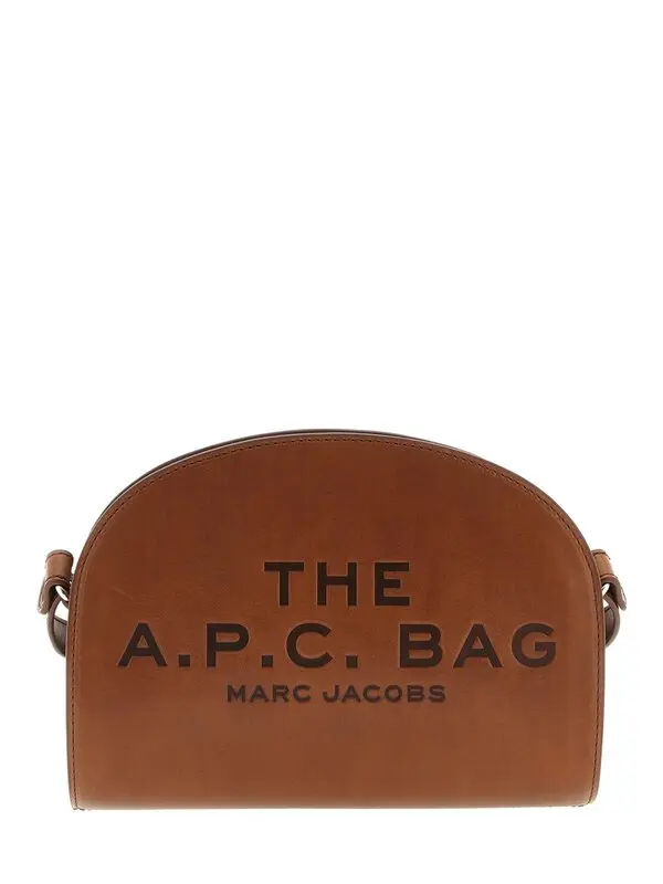 A.p.c. X Marc Jacobs Logo Embossed Crossbody Bag - Brown