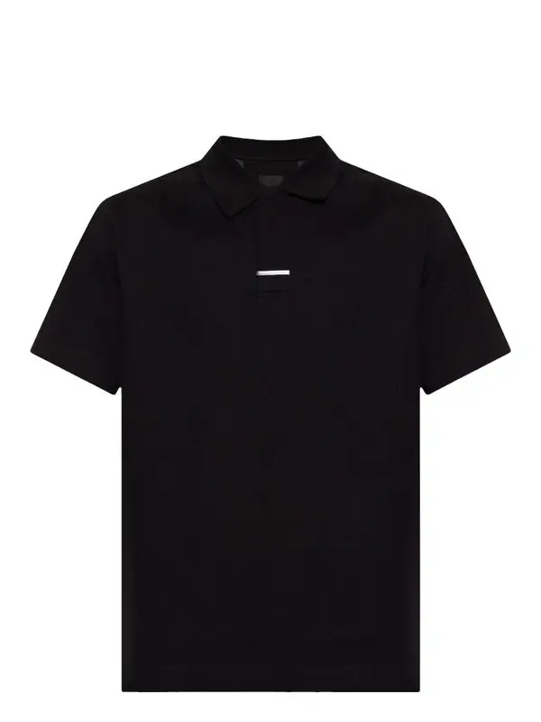 Givenchy Pin Logo Embossed Polo Shirt - Black
