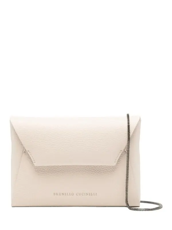 Brunello Cucinelli Envelope Chain-strap Mini Bag - Nude