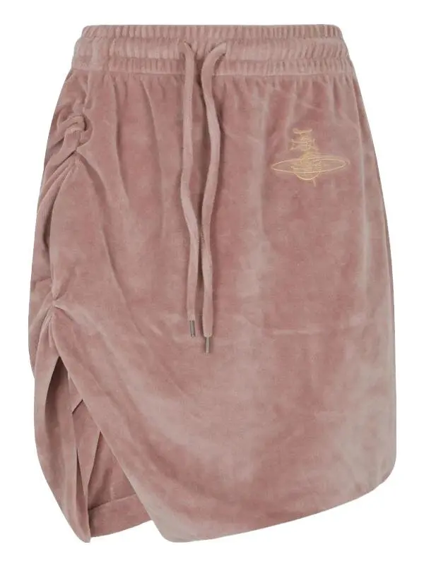 VIVIENNE WESTWOOD Drawstring Mini Skirt - Nude