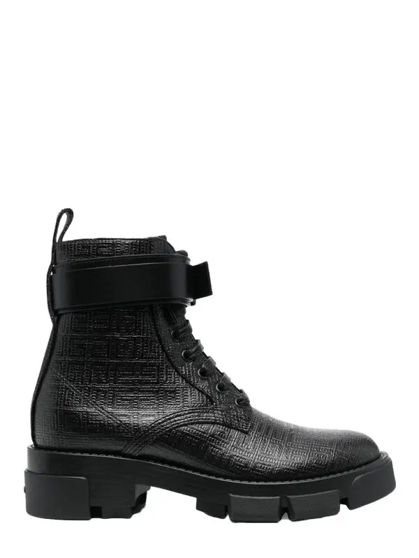 Givenchy Lace-up Ankle Boots - Black