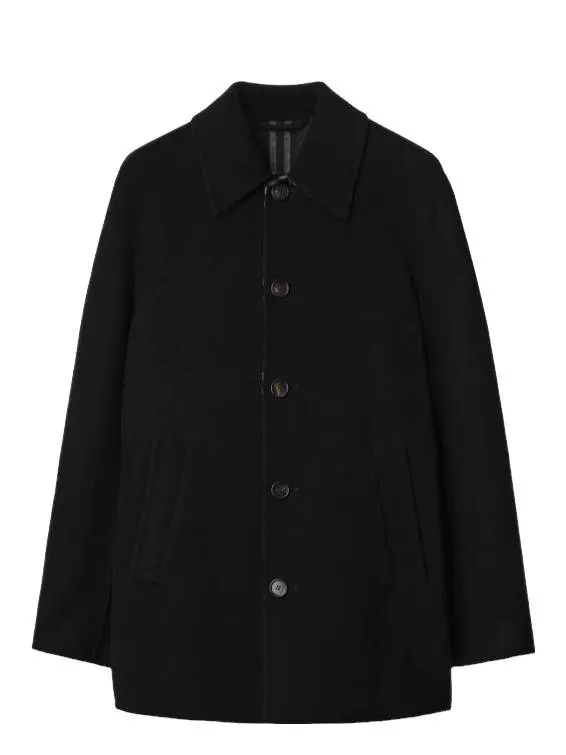 Burberry Wool Car Coat - Black