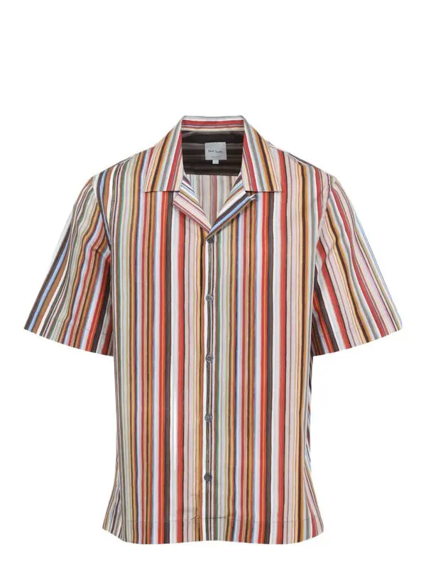 Paul Smith Striped Short-sleeve Shirt - Multicolor