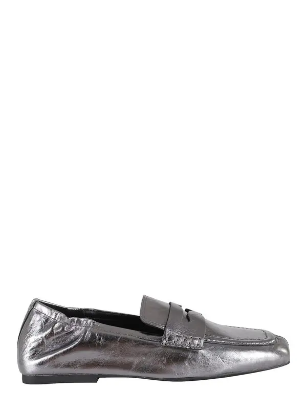 Ash Square Toe Loafers - Gray