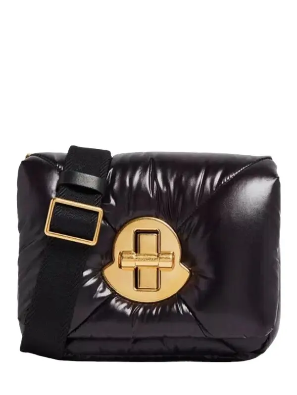 Moncler Puf Twist-lock Mini Crossbody Bag - Black
