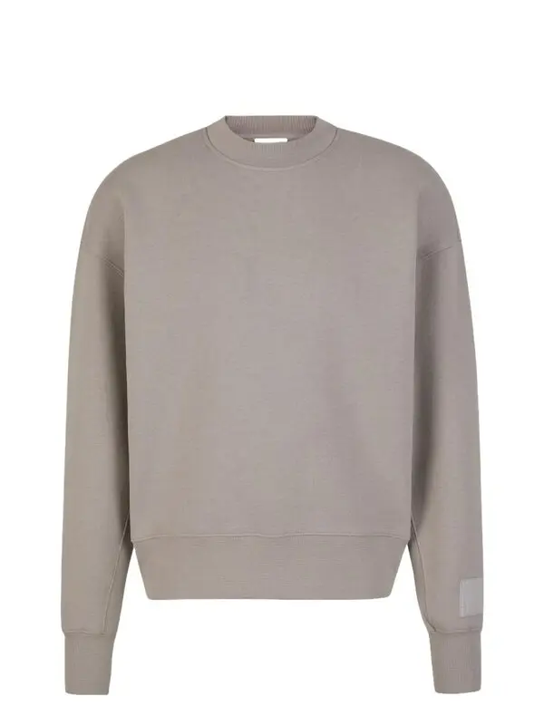 AMI Paris Logo-appliqué Sweatshirt - Gray