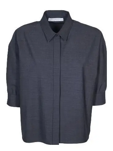 Philosophy Di Lorenzo Serafini Puff Sleeve Shirt - Black