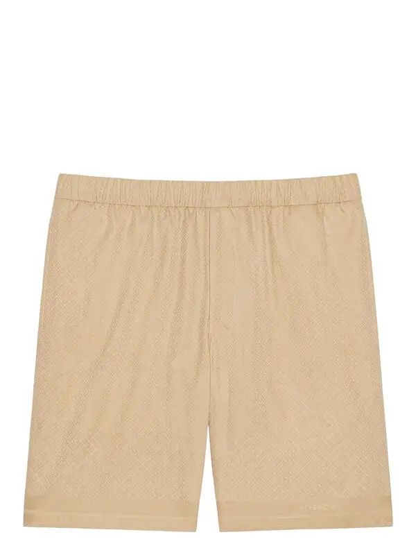 Givenchy 4g Motif Bermuda Shorts - Beige