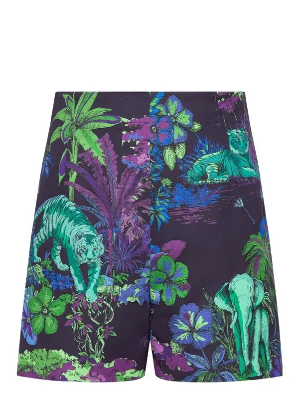 Dior High-waisted Printed Shorts - Black