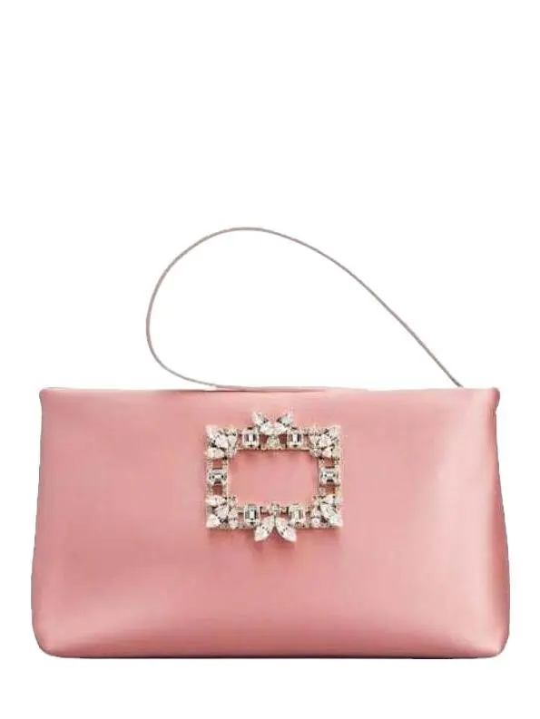 ROGER VIVIER Buckle Detail Shoulder Bag - Pink