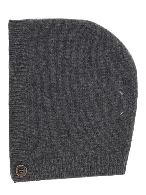 MAISON MARGIELA Knit Hood - Dark Grey