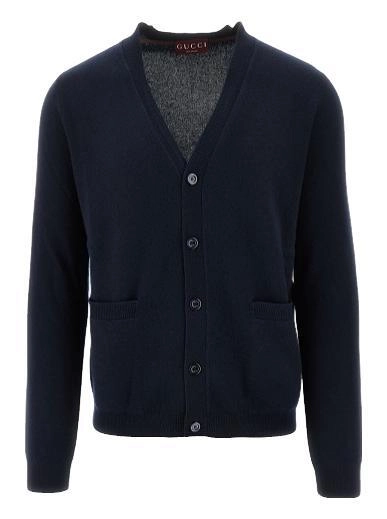 Gucci V-neck Cardigan - Black
