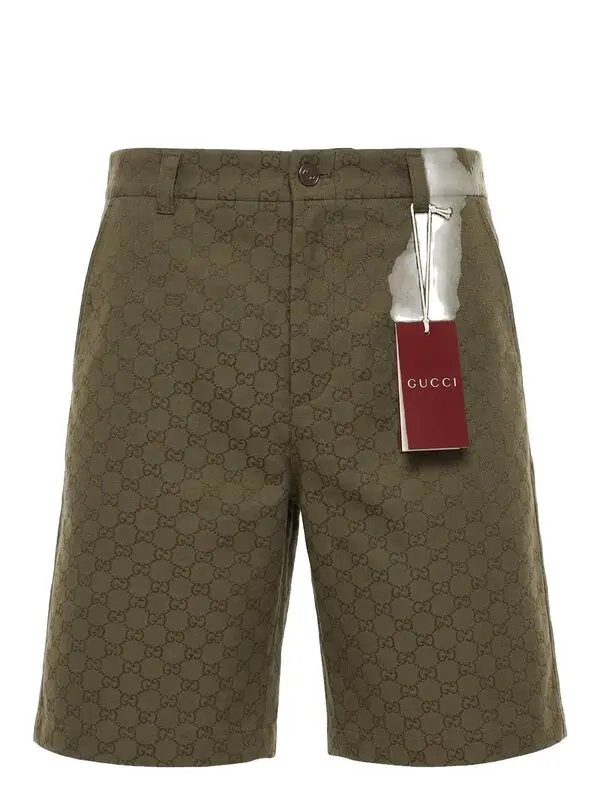 Gucci Monogram Belted Shorts - Tank
