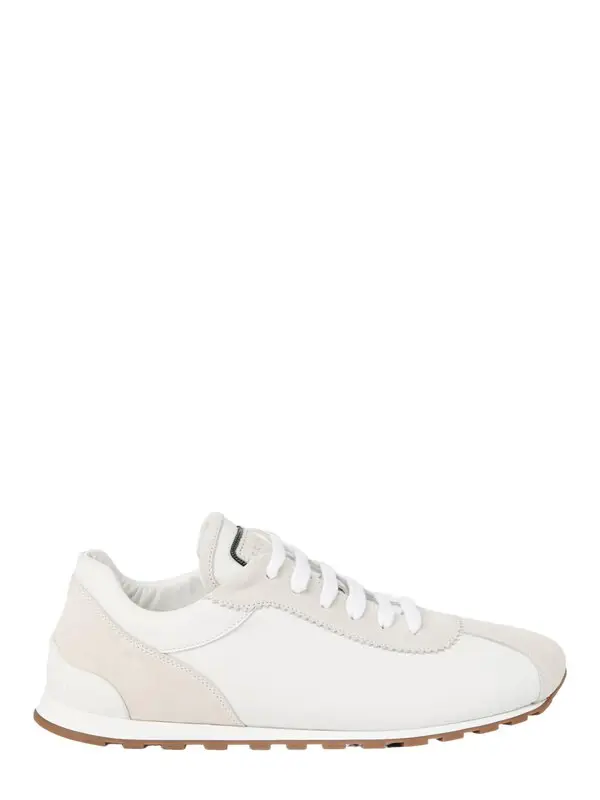 Brunello Cucinelli Embellished Low-top Runners - White