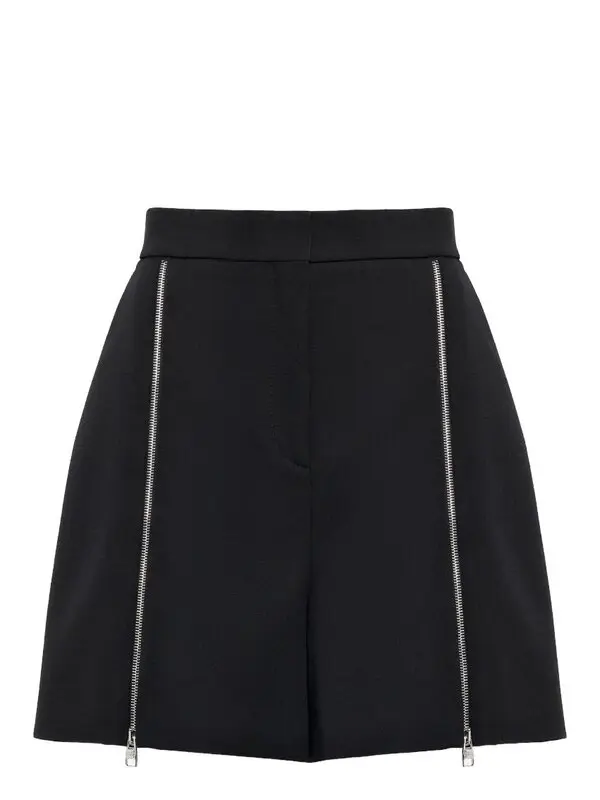 Alexander McQueen Zip Detailed Tailored Shorts - Black
