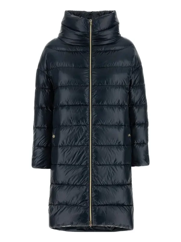 Herno Long Sleeve Down Jacket - Navy