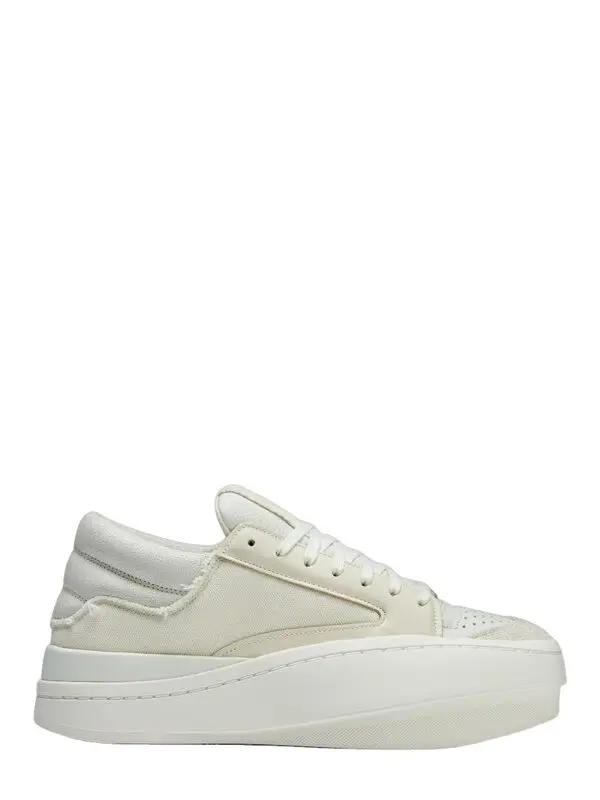 Y3 Lux B-ball Lace-up Sneakers - White