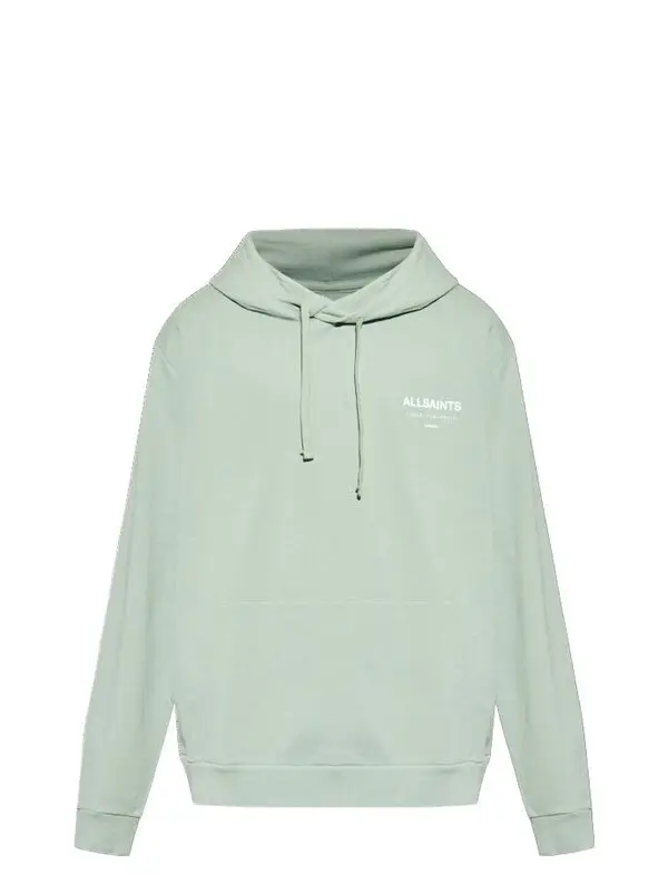 ALLSAINTS Long Sleeve Hooded Sweatshirt With Logo - Green