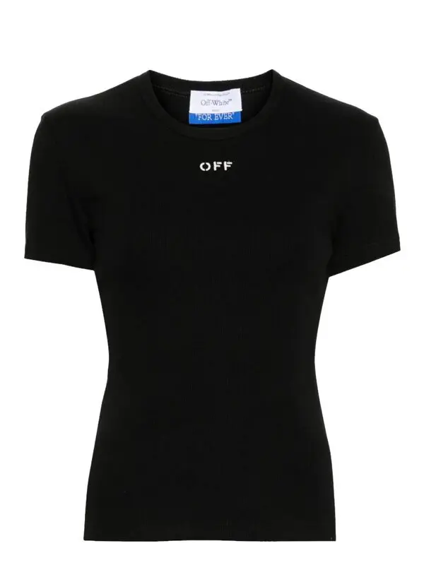 Off-White Off Stamp Crewneck T-shirt - Black