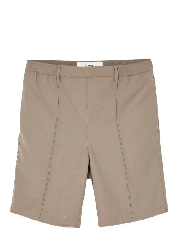 Ami Logo Shorts - Nude
