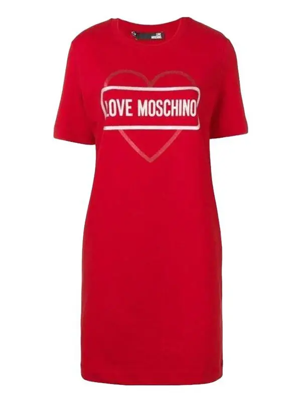 Moschino T-shirt Dress - Red