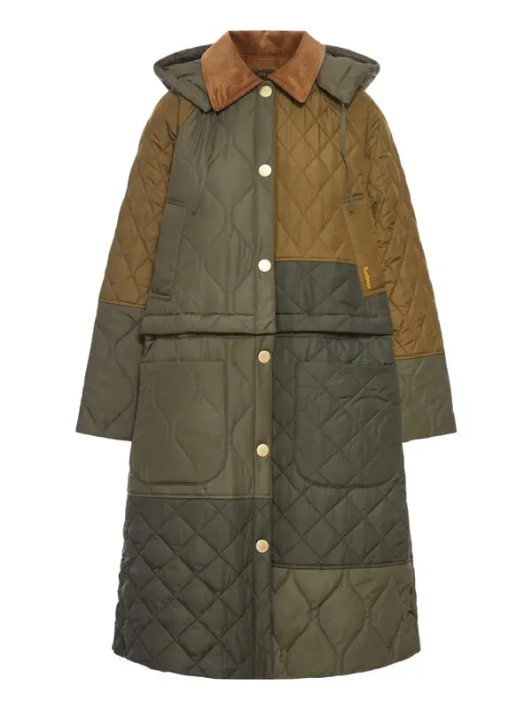 Barbour Cookston Quilted Single-breasted Coat - Green