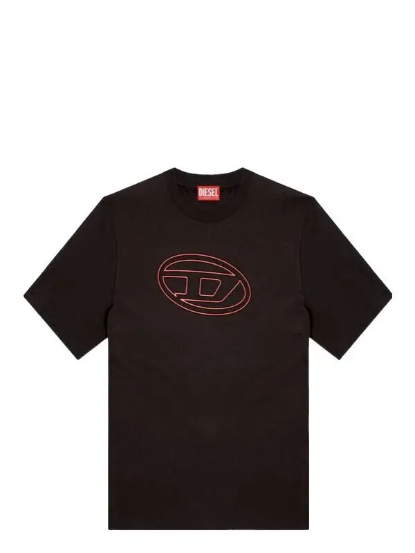 DIESEL® T-adjust-bigoval T-shirt - Black/red