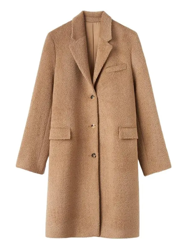 TOTEME Single-breasted Button-up Coat - Nude