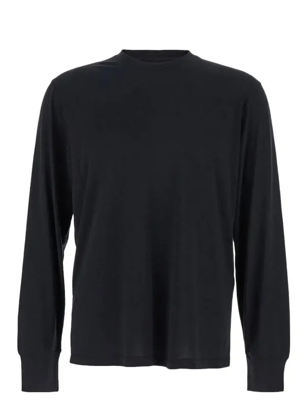 TOM FORD Crew Neck Long-sleeved T-shirt - Black