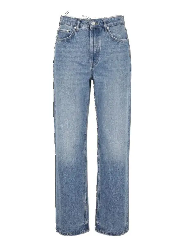 ANINE BING Hugh Wide-leg Jeans - Balticblue