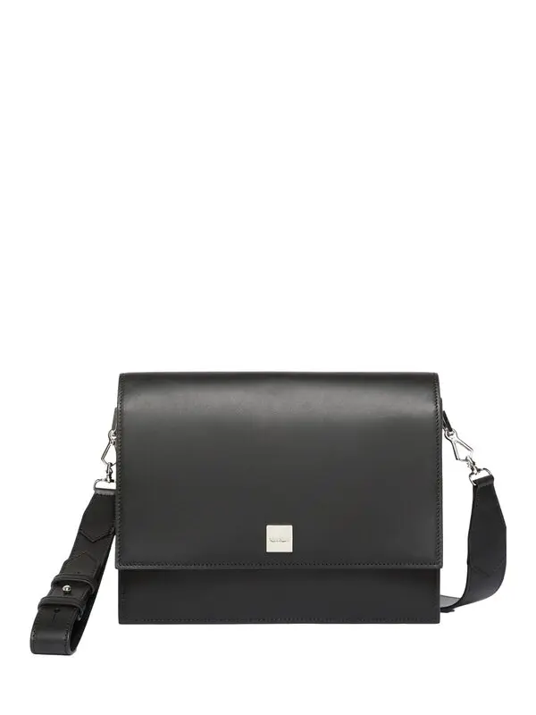 Max Mara Logo-engraved Shoulder Bag - Black
