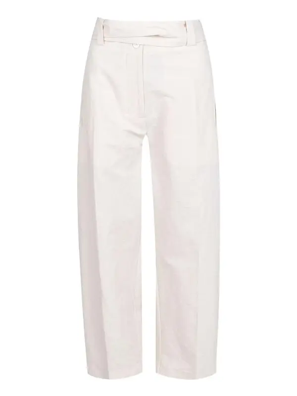Moncler Wide-leg Belted Pants - Pearly