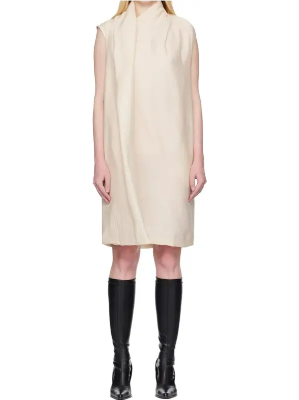 TOTEME Attached-scarf Draped Dress - Nude