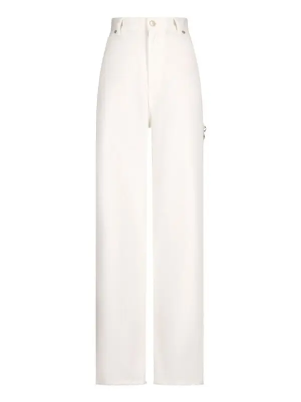 DARKPARK Lisa Mid-rise Wide-leg Jeans - White