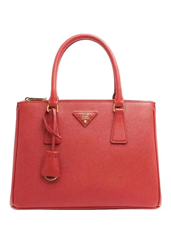 Prada Galleria Saffiano Leather Medium Bag - Red