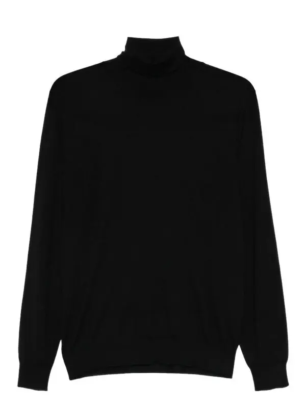 Fedeli High Neck Sweater - Black