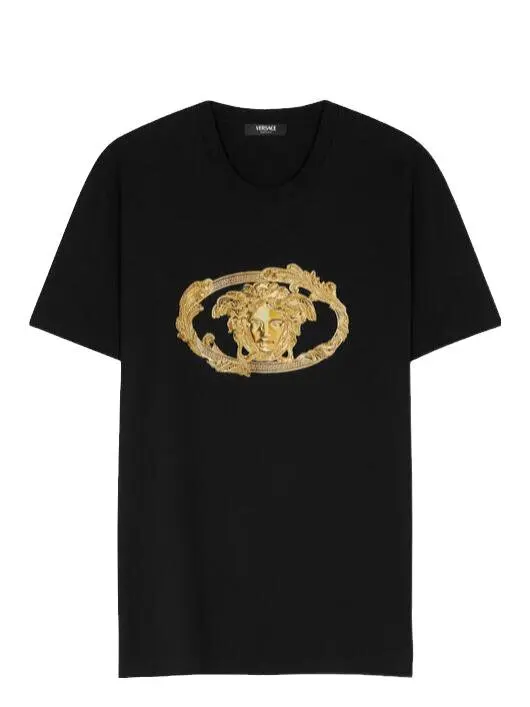 Versace Medusa-embellished T-shirt - Black