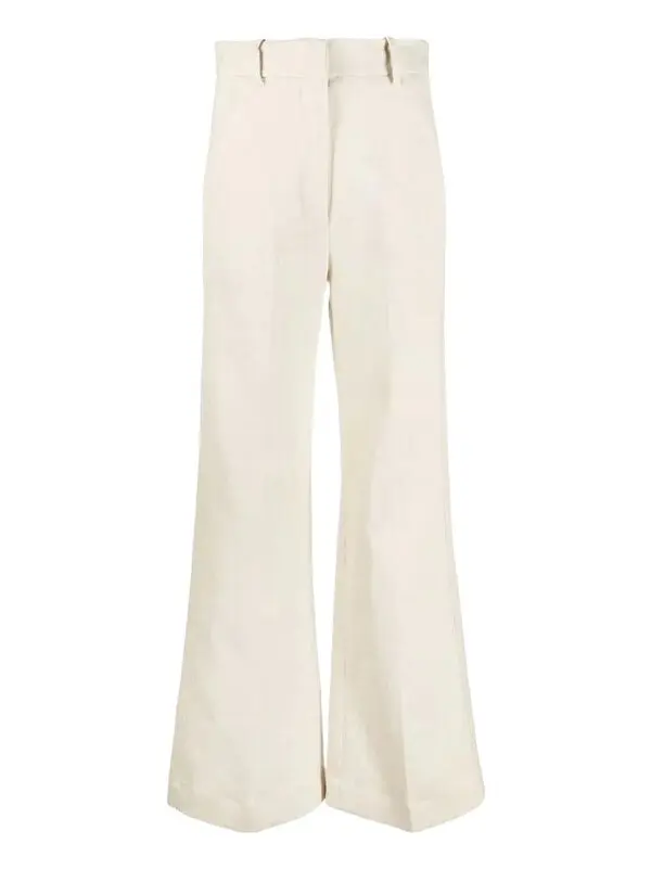 Co Name' Straight-leg Cut Trousers - White