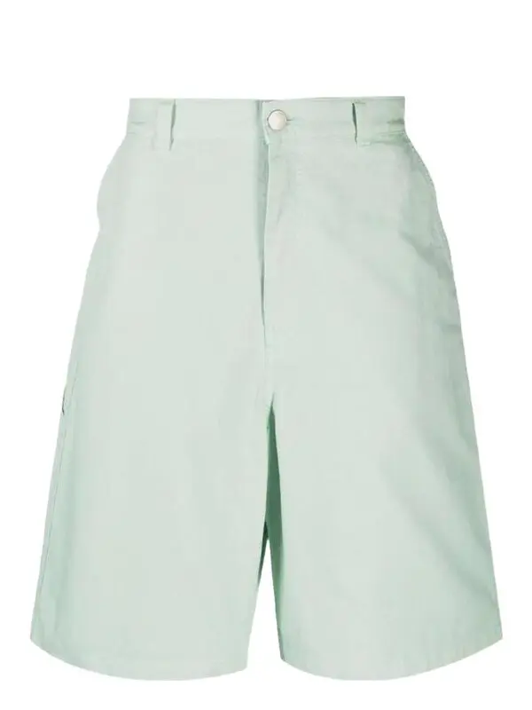 Ami Wide-leg Loop-strap Bermuda Shorts - White