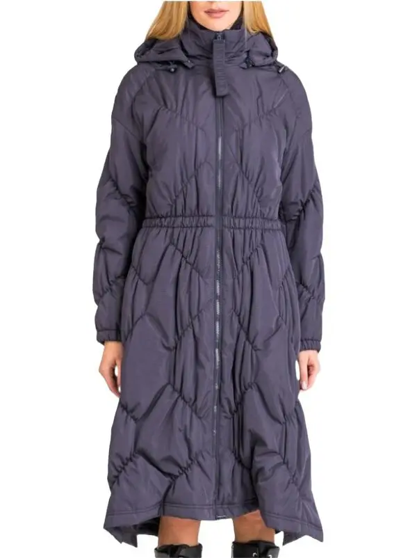 Emporio Armani Quilted Coat - Black